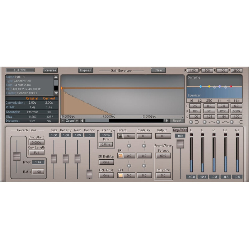 Waves IR360 Convolution Reverb - MeinMic - Professional Audio Shop ...